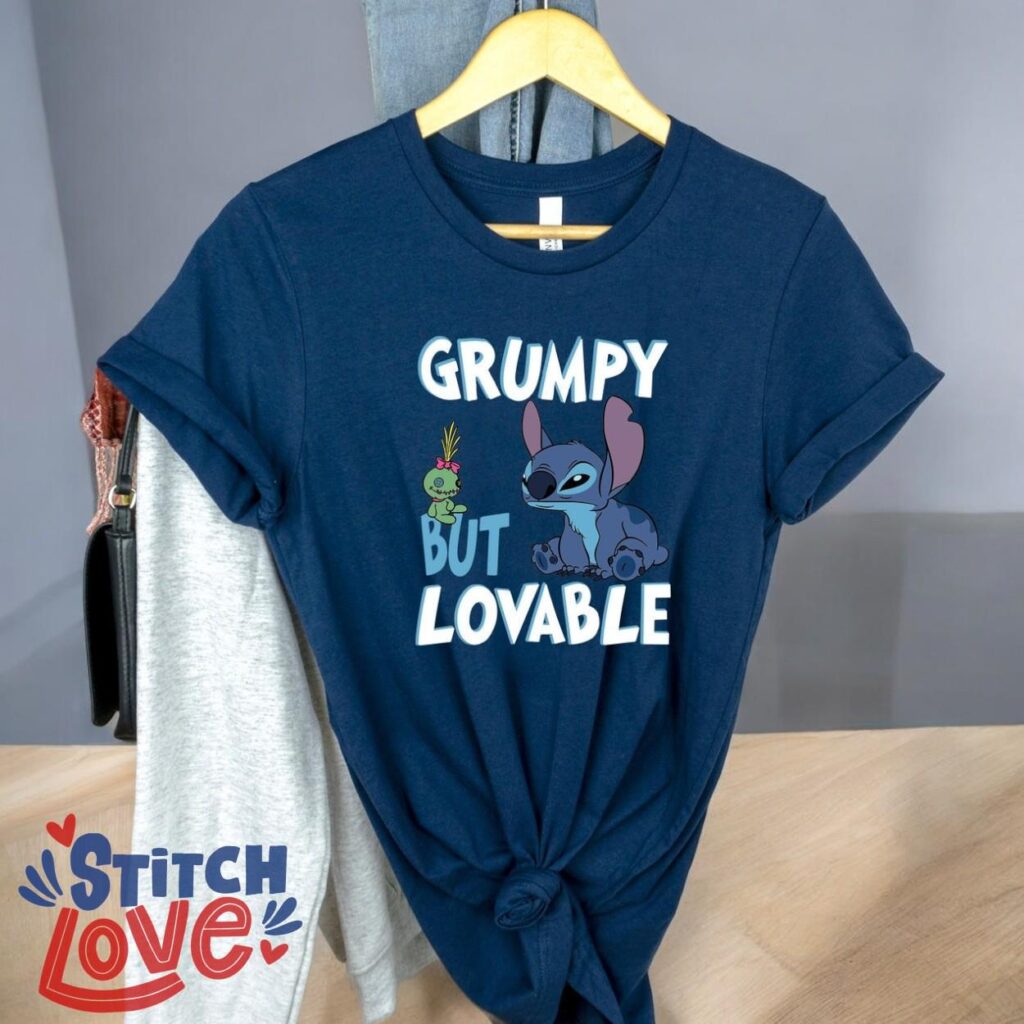Stitch Grumpy But Lovable Shirt, Stitch Shirt, Lilo And Stitch Shirt ...